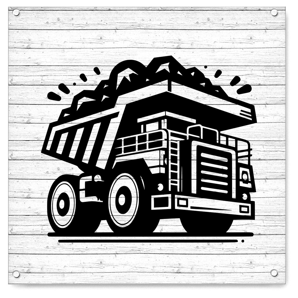Large Quarry Truck. Svg Png Eps Dxf Cut Files. - Etsy