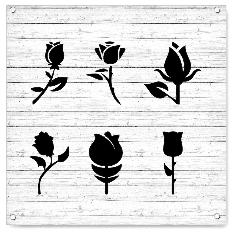 Rose. Svg Png Eps Dxf Cut Files. - Etsy