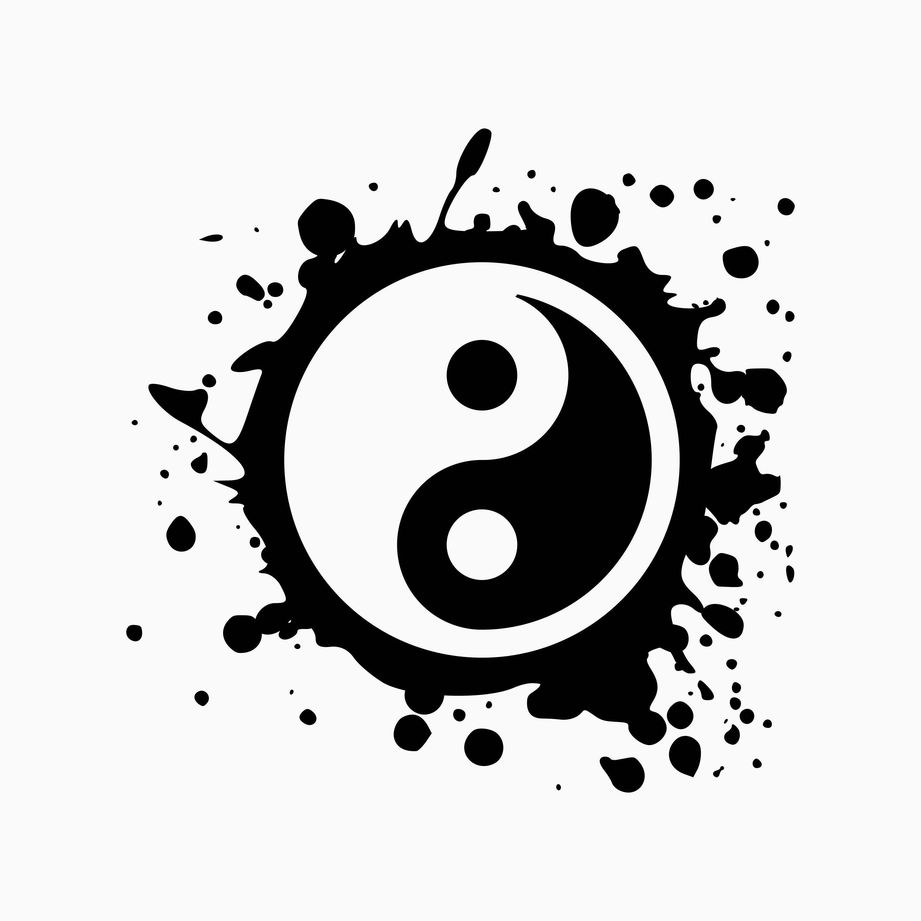 Ying Yang Splat Ink. Svg Png Eps Dxf Cut archivos. - Etsy México