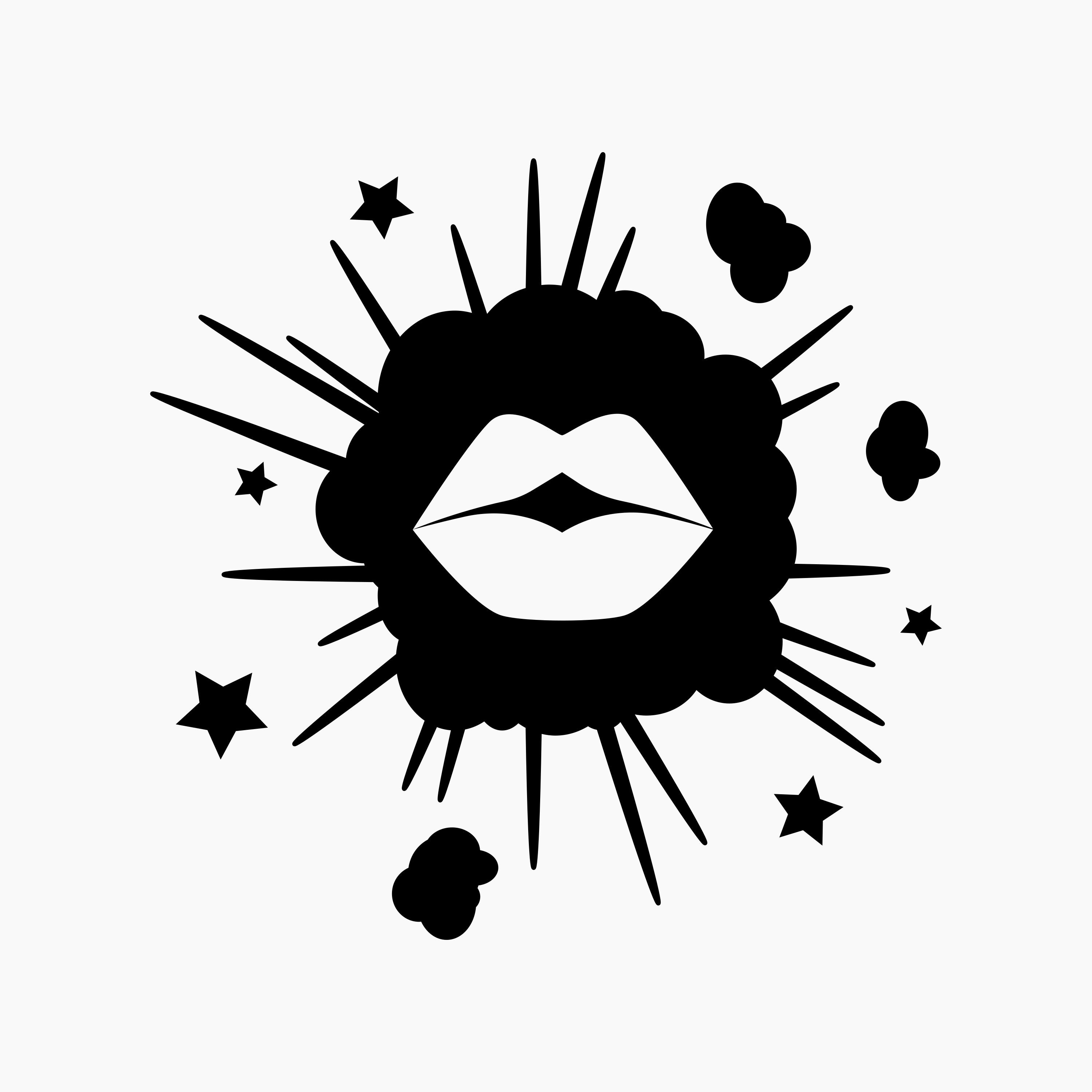 Exploding Kiss Smack. Svg Png Eps Dxf Cut Files. - Etsy