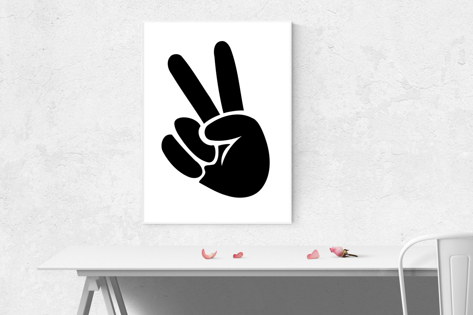 Peace Sign Hand Symbol. Svg Png Eps Dxf Cut Files. - Etsy Canada