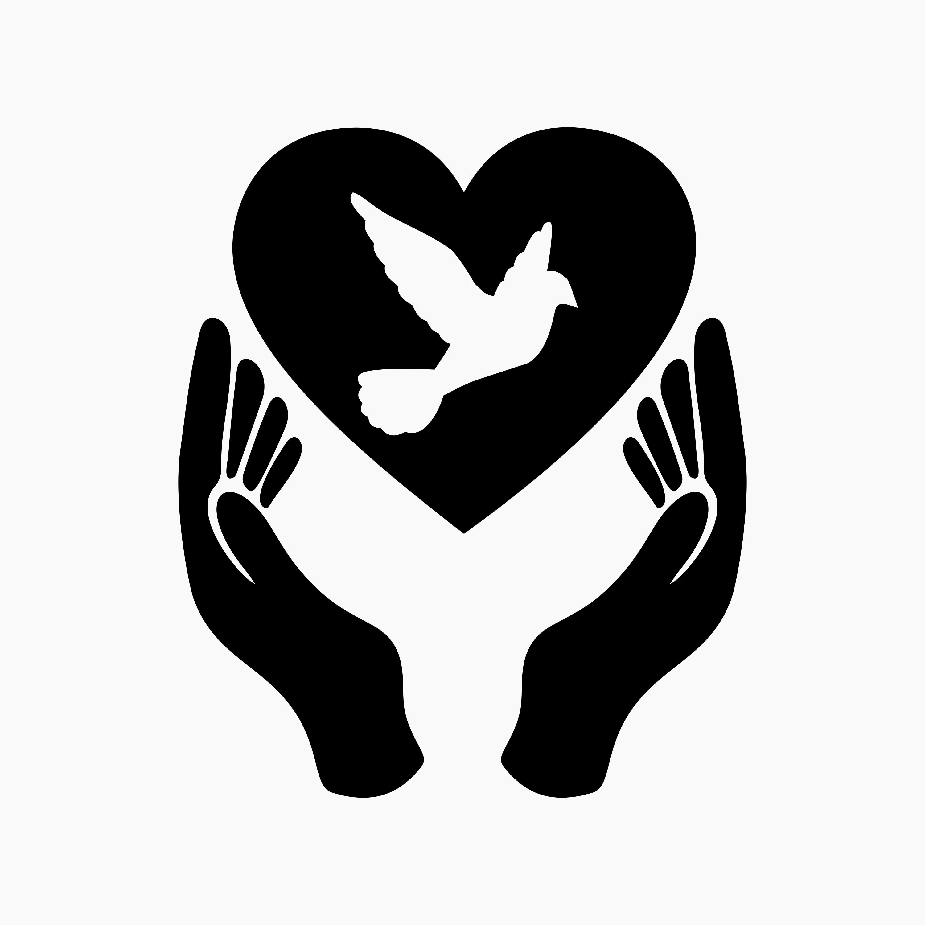 Dove of Peace Symbol With Heart. Svg Png Eps Dxf Cut Files. | Etsy UK