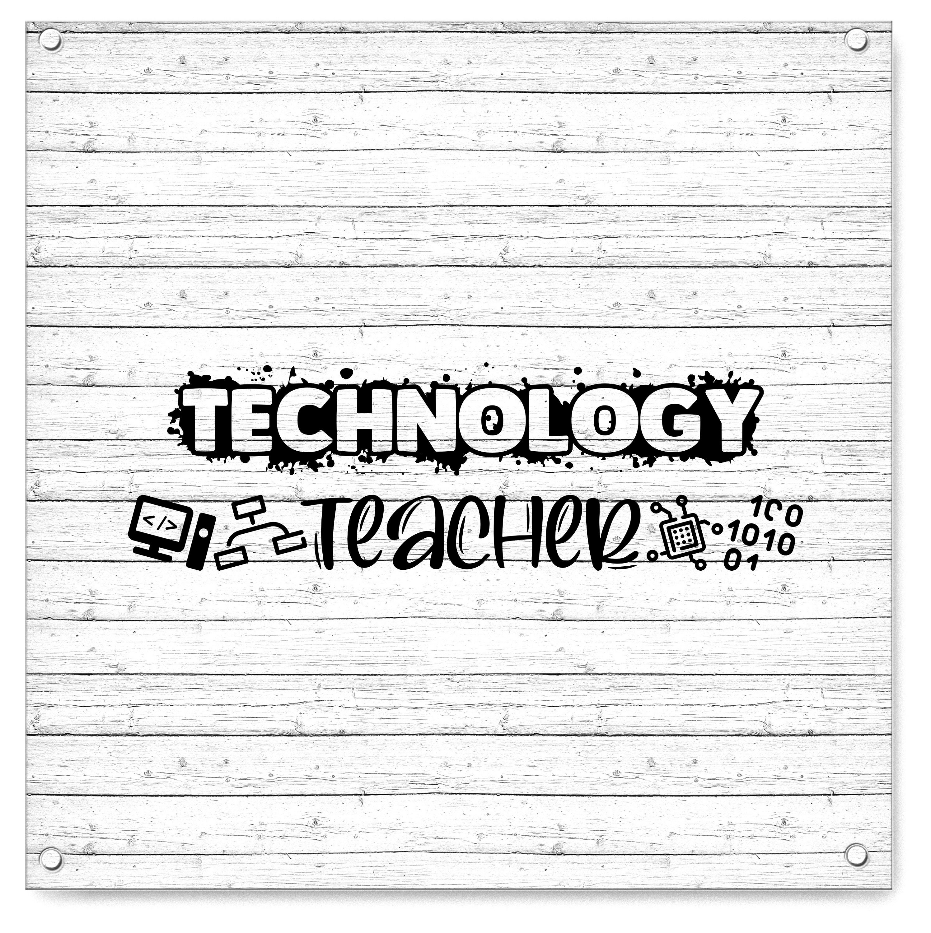 Technology Teacher. Svg Png Eps Dxf Cut Files. - Etsy
