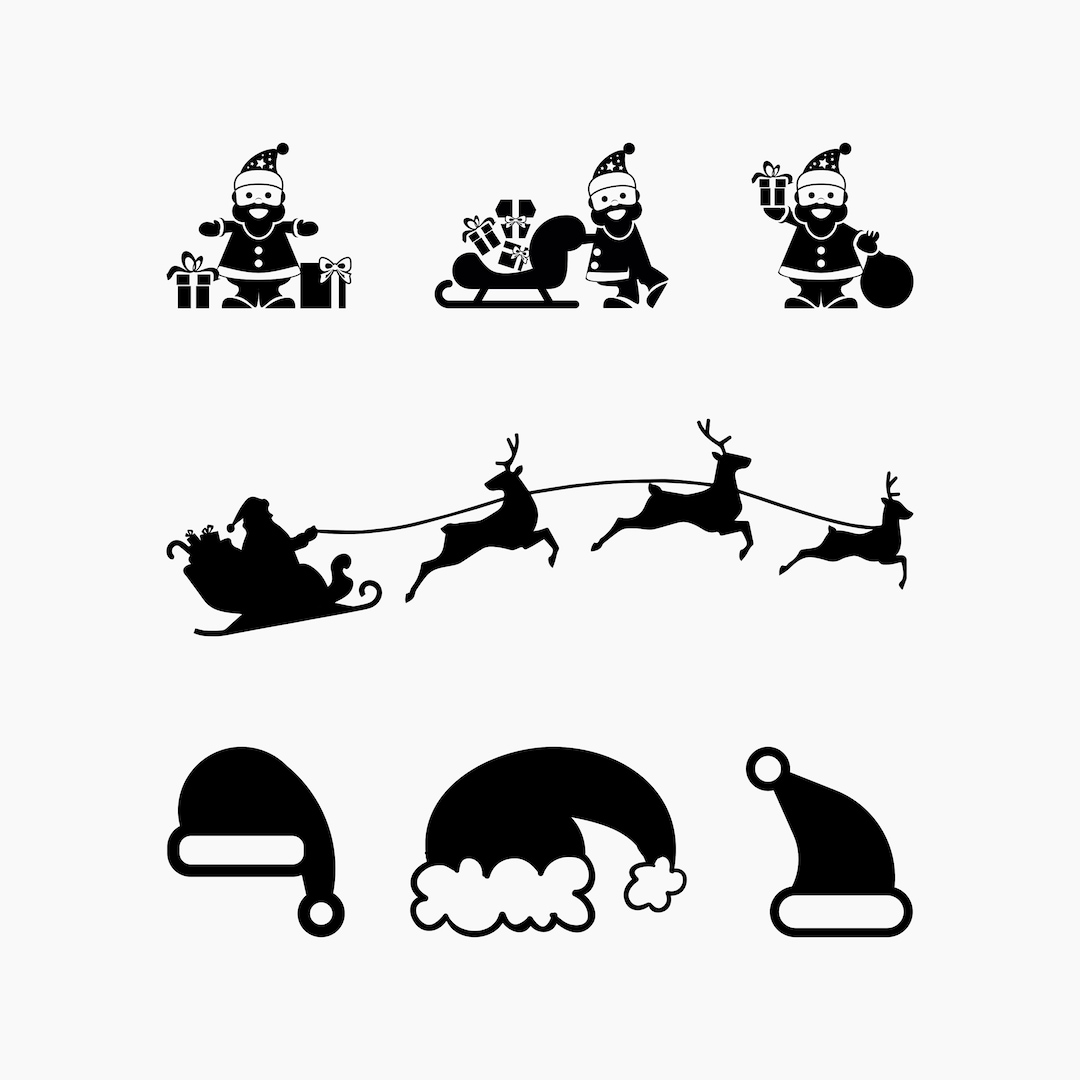 Santa Claus. Svg Png Eps Dxf Cut Files. - Etsy