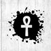 Ankh Symbol Splat Ink. Svg Png Eps Dxf Cut Files. - Etsy