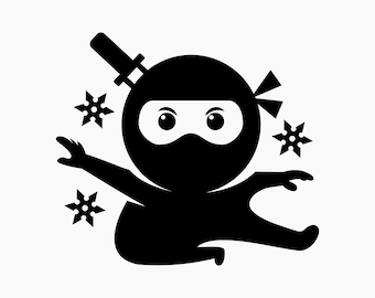 Ninja 3 SVG, Ninja Clipart, Ninja SVG Files, Ninja Cut Files, Ninja Dxf ...