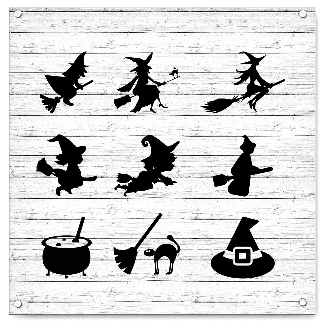 Witch. Svg Png Eps Dxf Cut Files. | Etsy