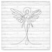Angel Line Drawing. Svg Png Eps Dxf Cut Files. - Etsy