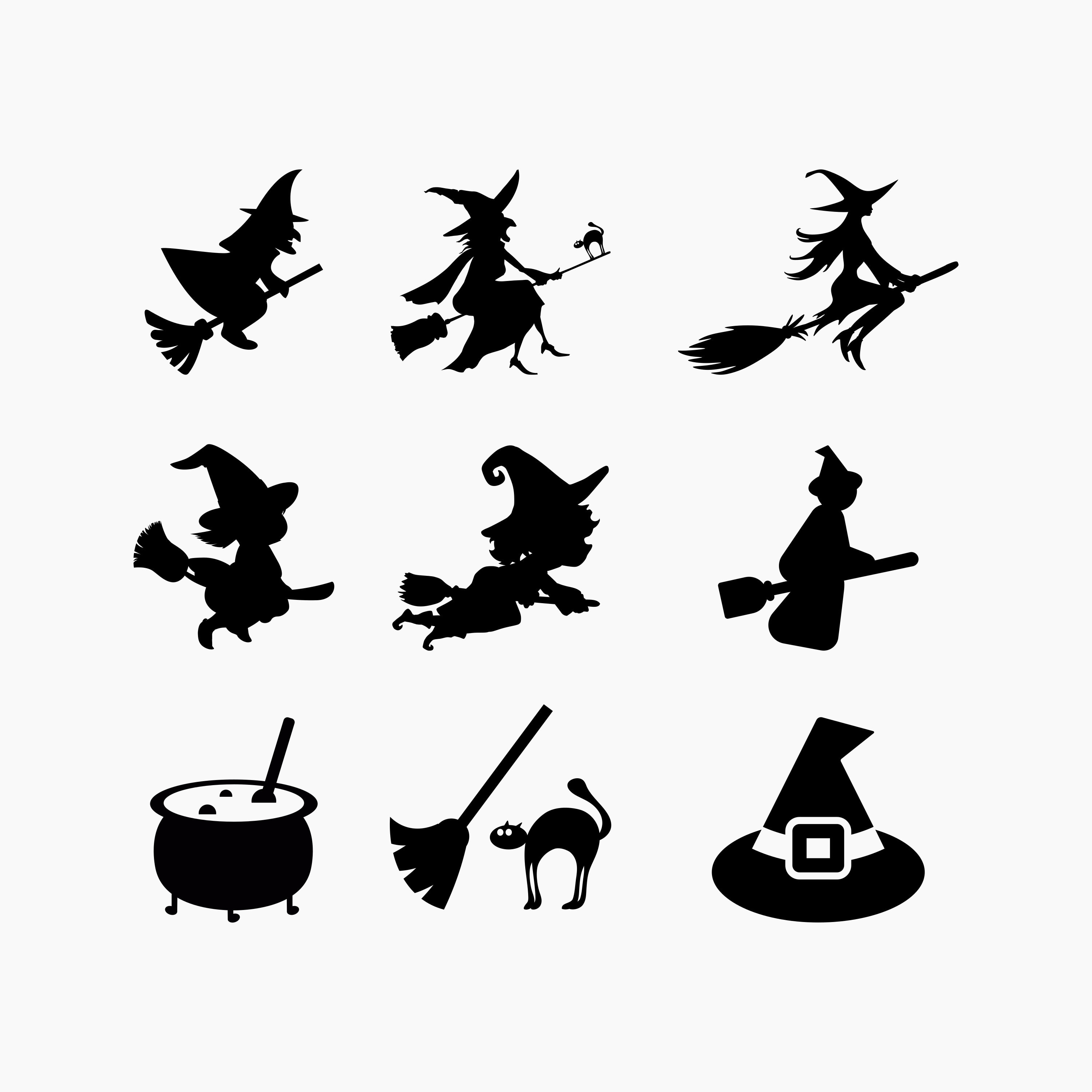 Witch. Svg Png Eps Dxf Cut Files. - Etsy