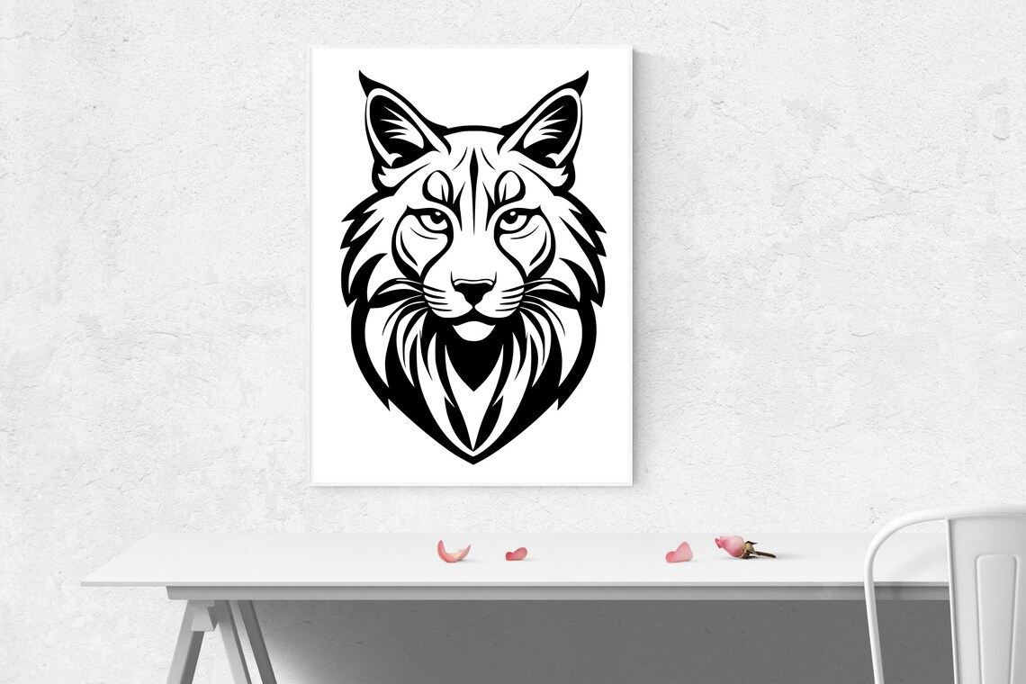 Lynx Face. Svg Png Eps Dxf Cut Files. - Etsy