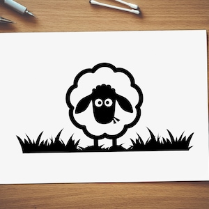 Schaf. Svg Png Eps Dxf Dateien schneiden. - Etsy.de