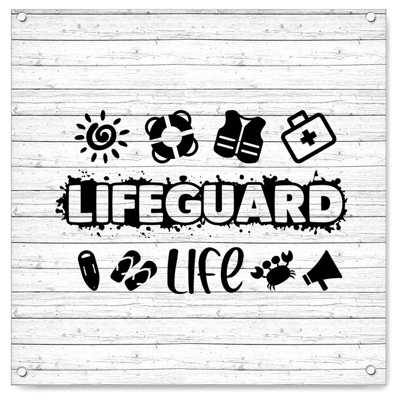 Lifeguard Life. Svg Png Eps Dxf Cut Files. - Etsy