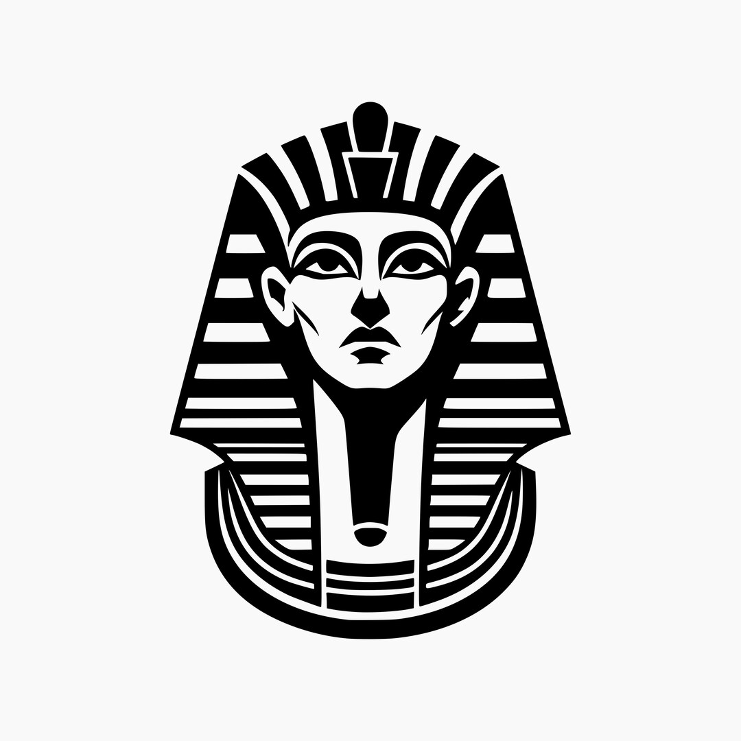 Egyptian Pharaoh. Svg Png Eps Dxf Cut Files. - Etsy