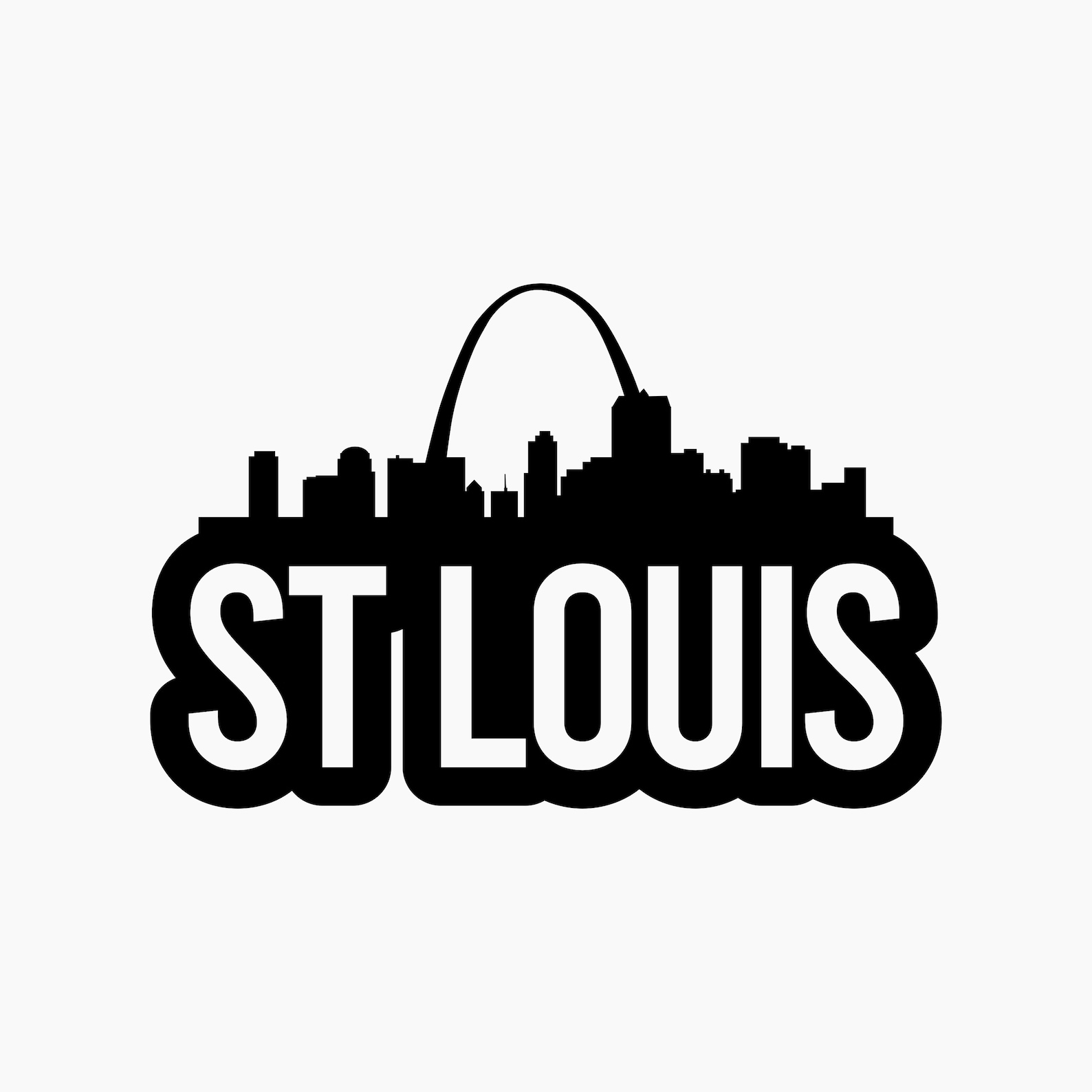 St Louis Bold Skyline. Svg Png Eps Dxf Cut Files. - Etsy