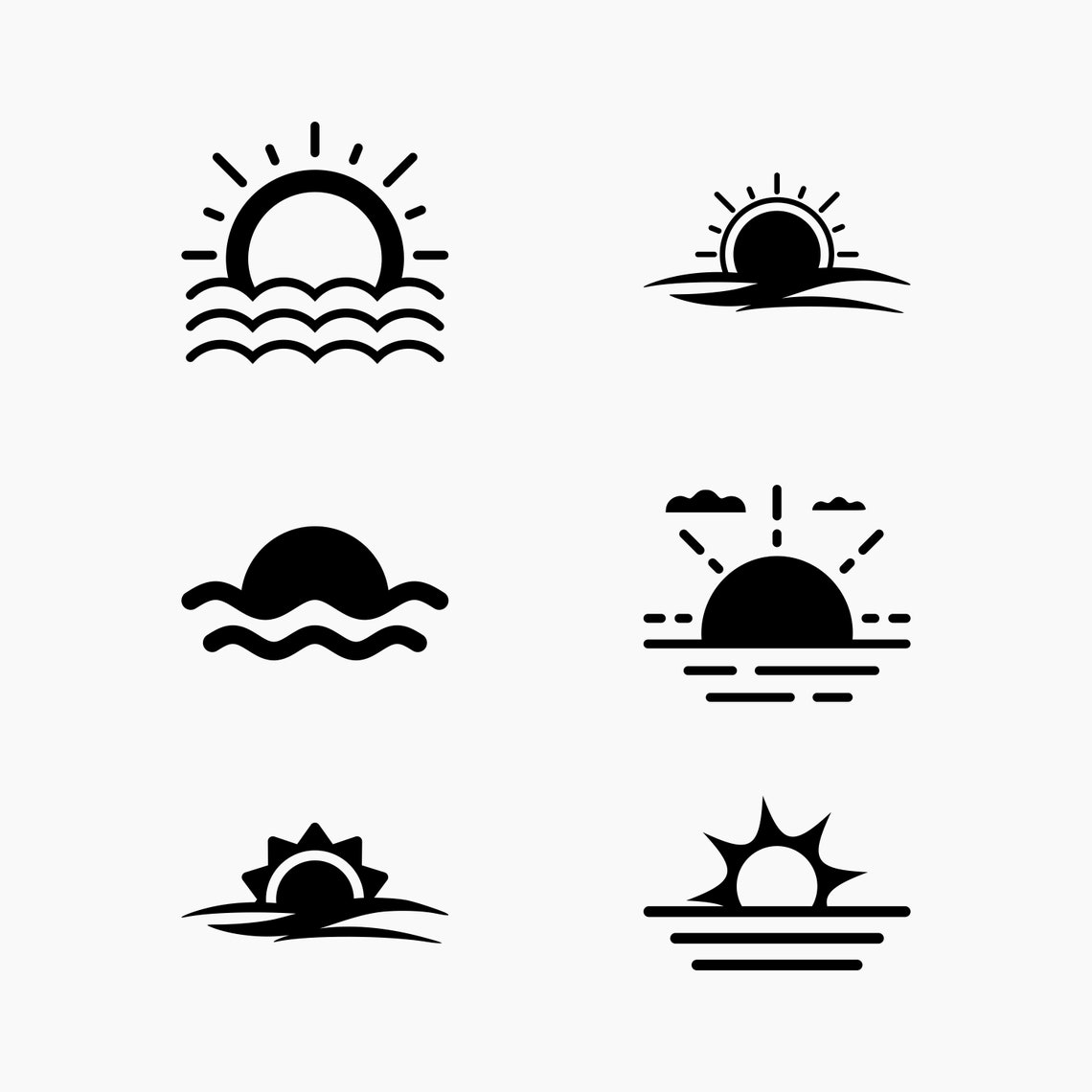 Sunset. Svg Png Eps Dxf Cut Files. - Etsy