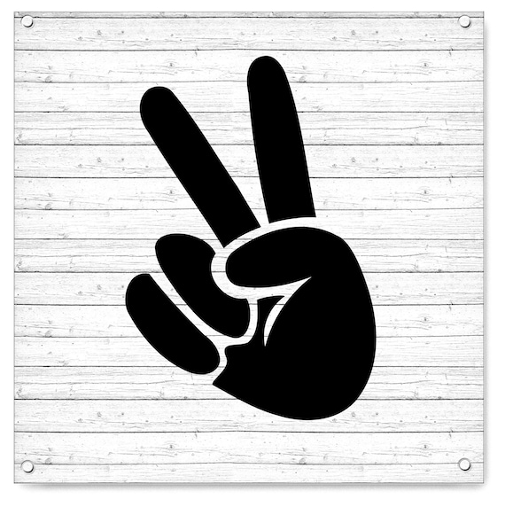 Plantilla De Mano De Paz