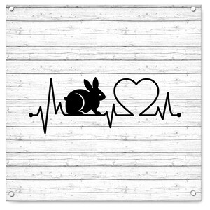 Rabbit Heartbeat. Svg Png Eps Dxf Cut Files. - Etsy