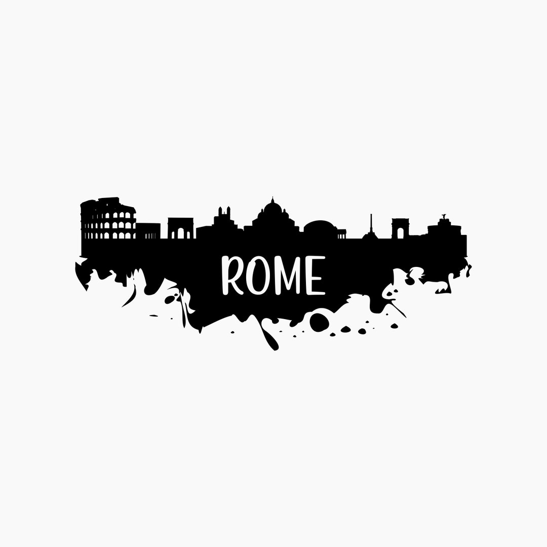 Rome Skyline Silhouette. Svg Png Eps Dxf Cut Files. - Etsy
