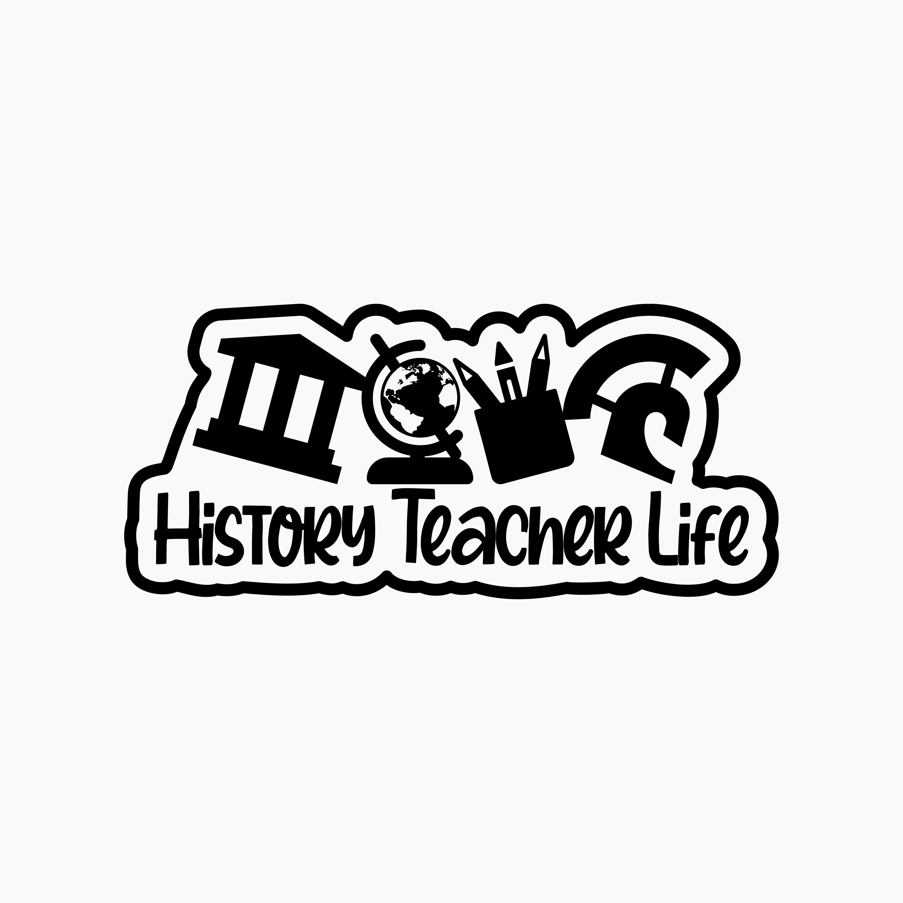 History Teacher Life. Svg Png Eps Dxf Cut Files. - Etsy
