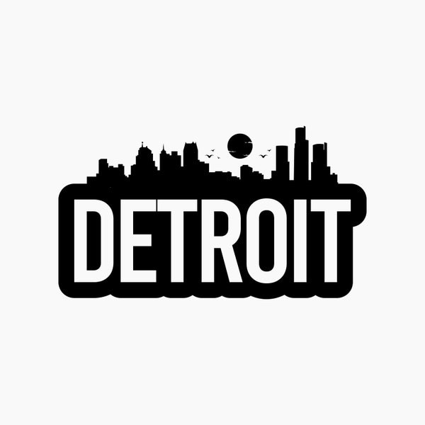 Detroit Skyline Svg - Etsy
