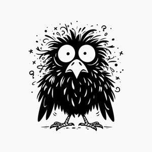 Frazzled Crow. 4 Svg Bundle. Svg Png Eps Dxf Cut Files. - Etsy
