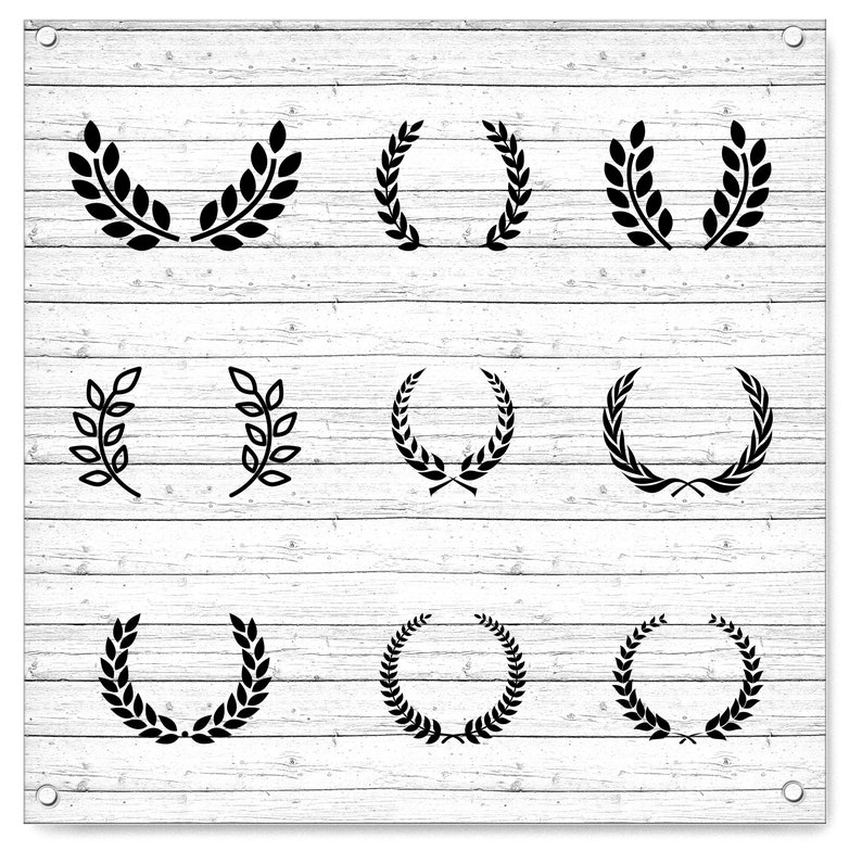 Laurel. Svg Png Eps Dxf Cut Files. - Etsy