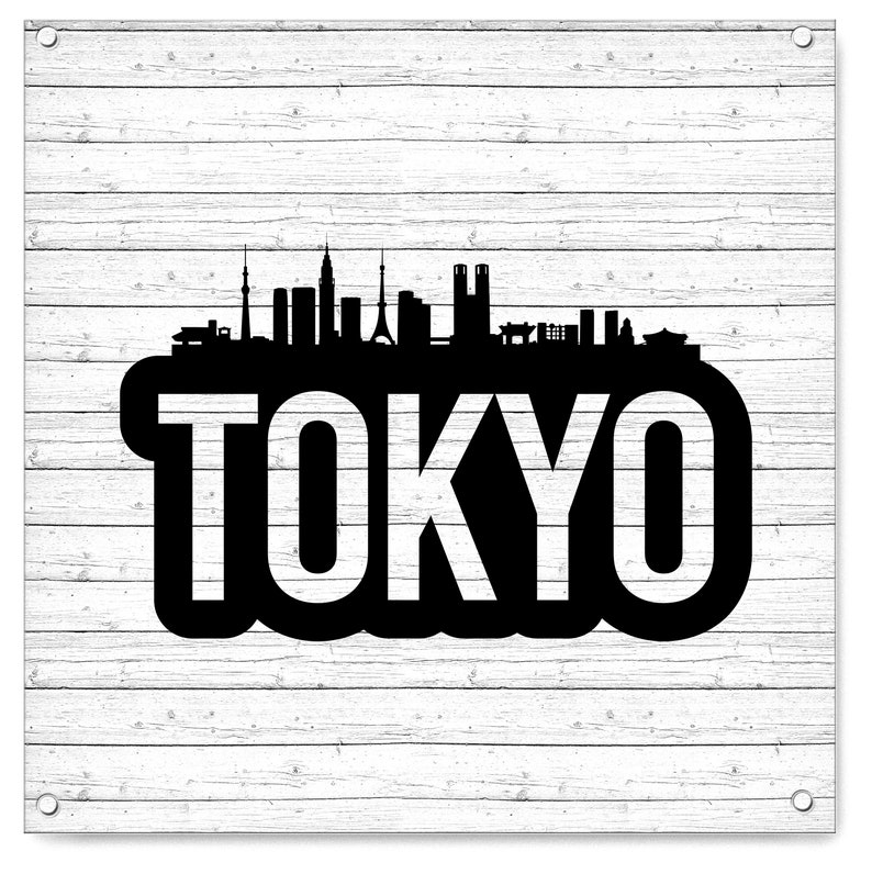 Tokyo Bold Skyline. Svg Png Eps Dxf Cut Files. - Etsy