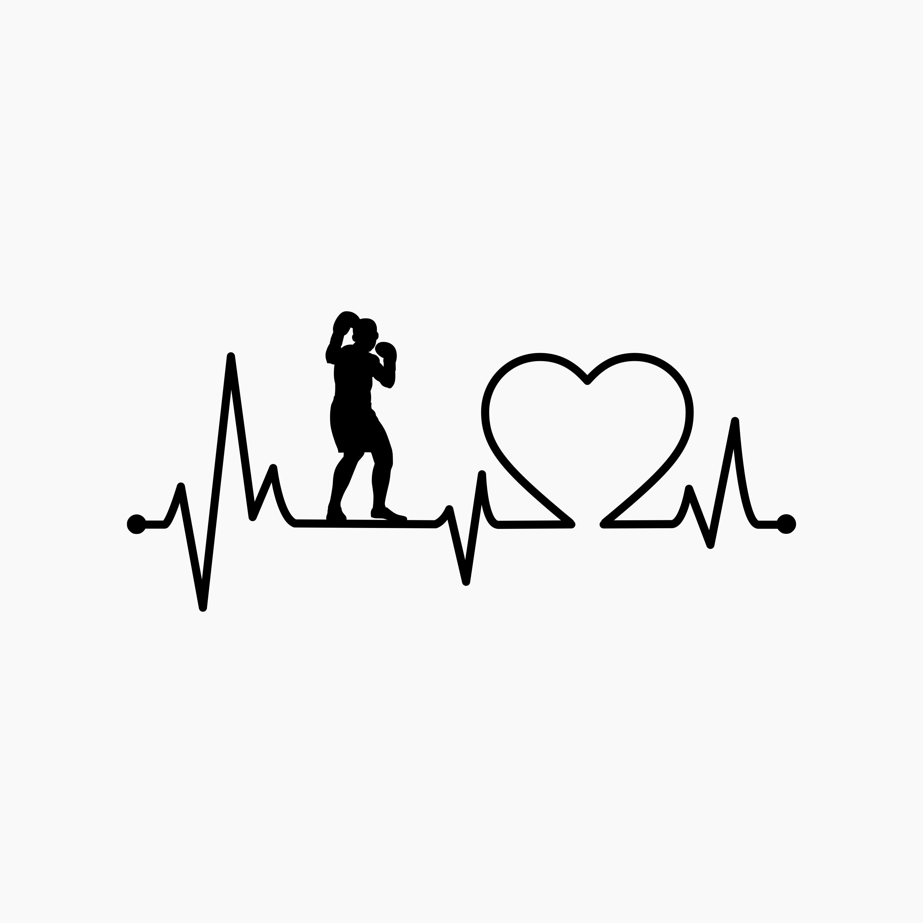 Boxer Heartbeat. Svg Png Eps Dxf Cut Files. - Etsy