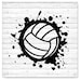 Volleyball Ball Splat Ink. Svg Png Eps Dxf Cut Files. - Etsy Canada