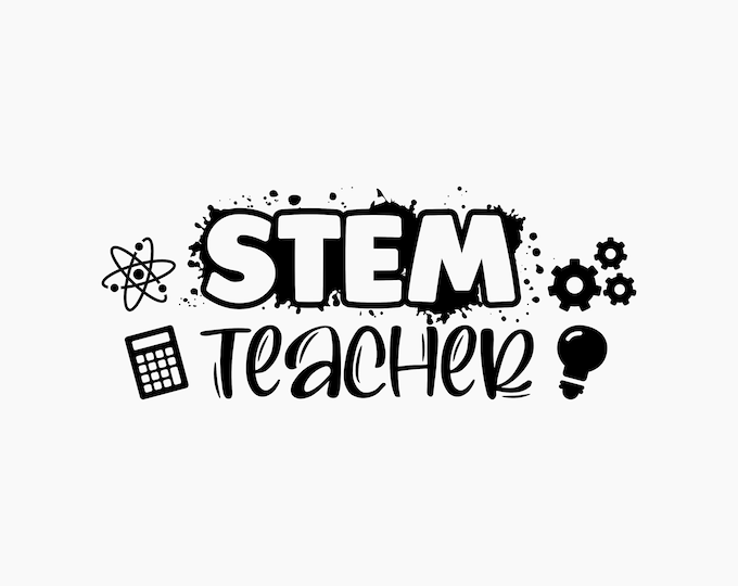 Stem Teacher. Svg Png Eps Dxf Cut Files. - Etsy