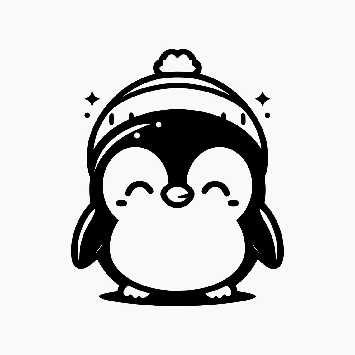 Penguin SVG Bundle, Commercial Use Graphics (6 Files) - Etsy