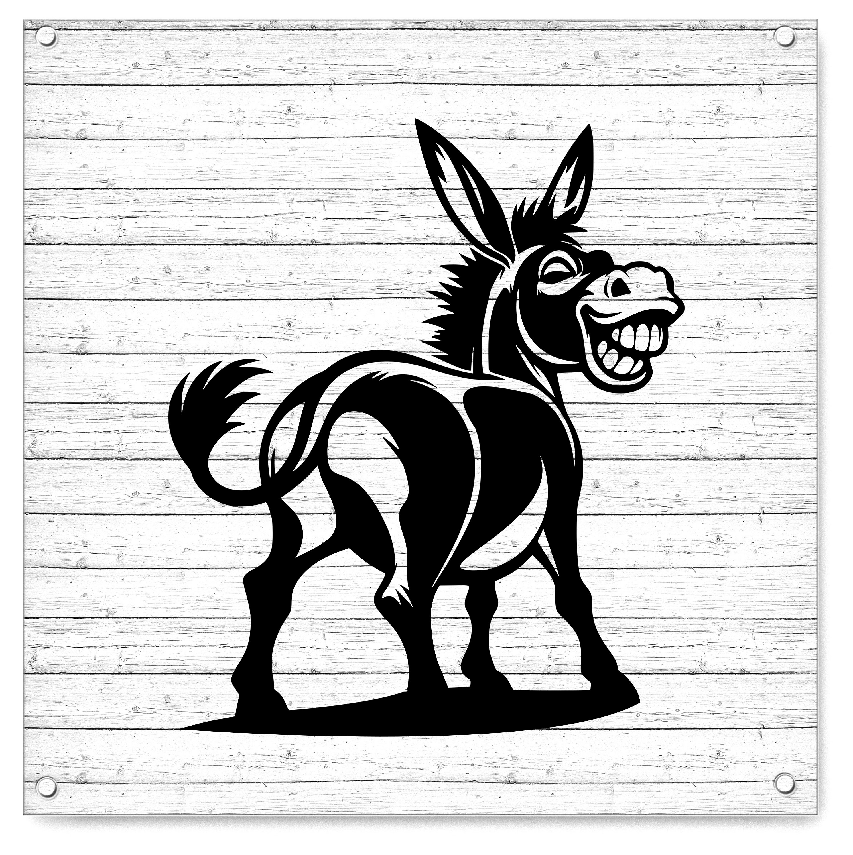 Funny Cartoon Donkey From Behind. Svg Png Eps Dxf Cut Files. - Etsy