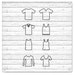 T-shirt Outline. Svg Png Eps Dxf Cut Files. - Etsy