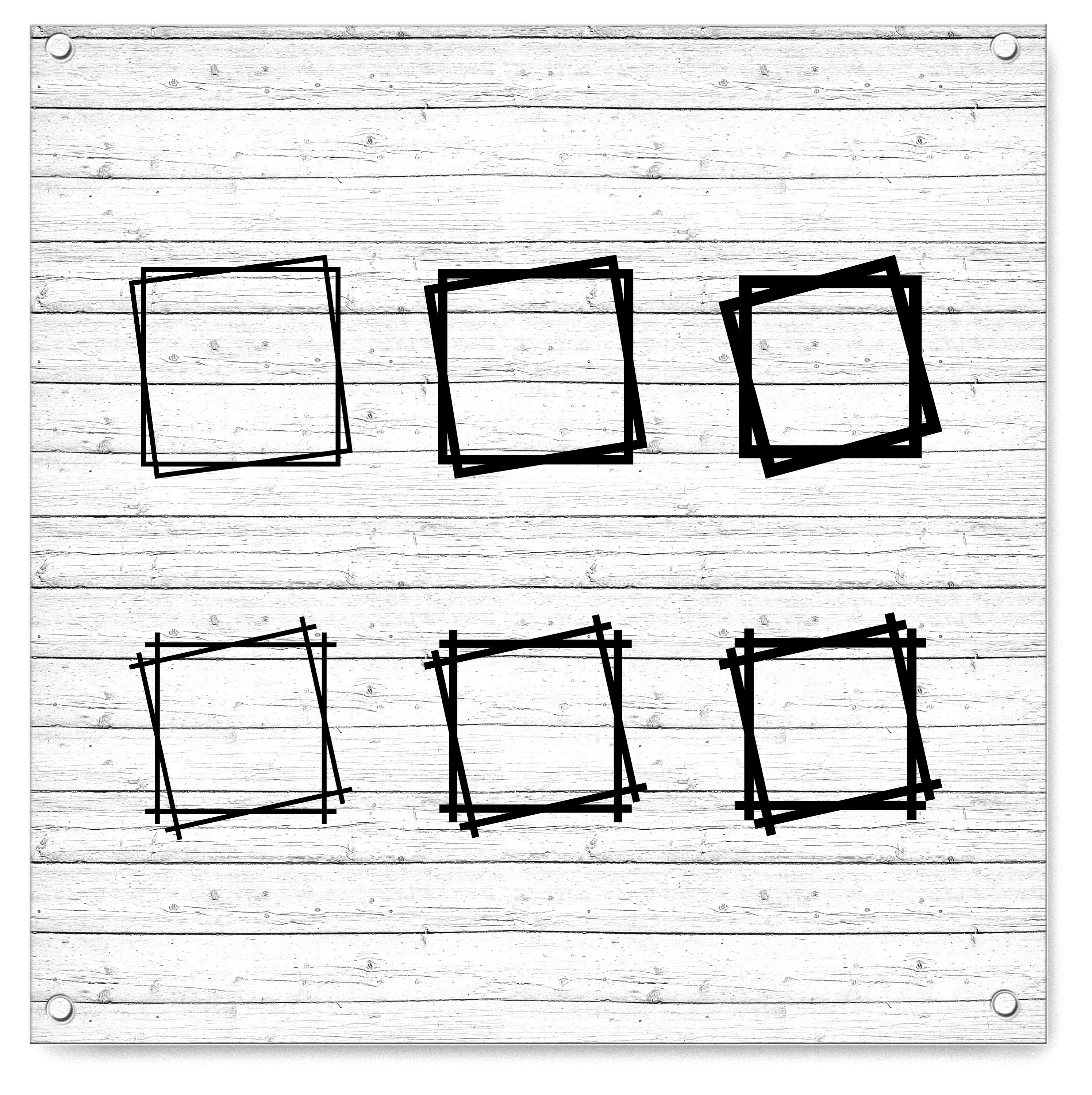 Double Square Frame. Svg Png Eps Dxf Cut Files. - Etsy