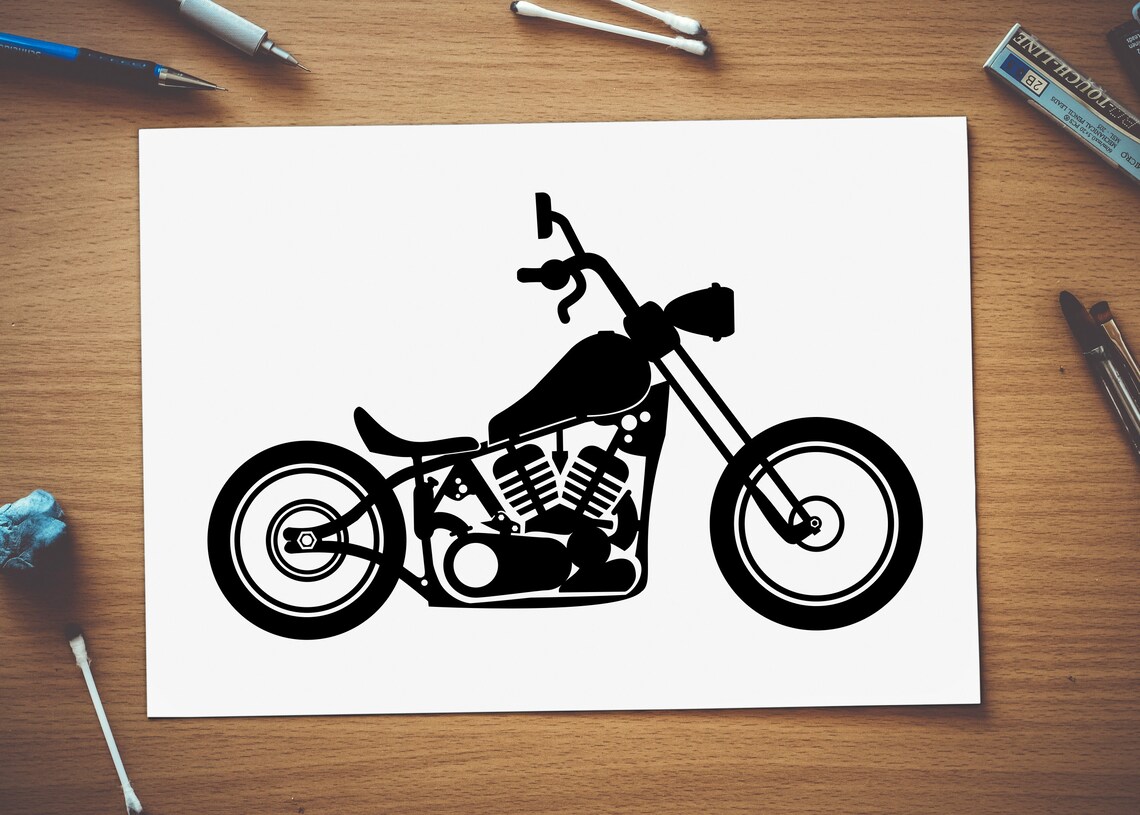 Motorcycle. Svg Png Eps Dxf Cut Files. - Etsy