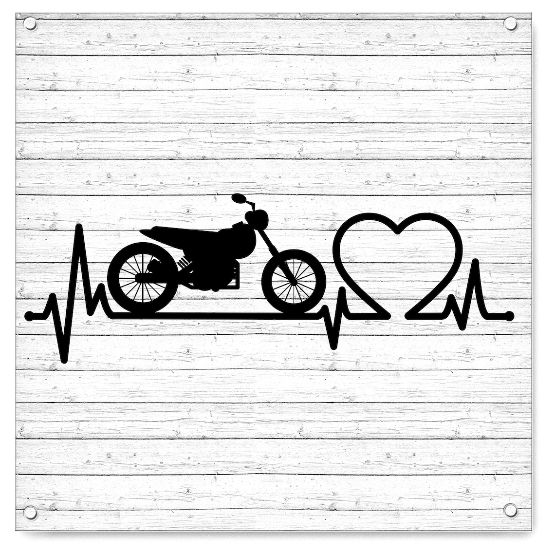 Motorcycle Heartbeat 1. Svg Png Eps Dxf Cut Files. | Etsy