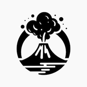 Erupting Volcano. 4 Svg Bundle. Svg Png Eps Dxf Cut Files. - Etsy