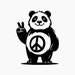 Animals Peace Sign - Panda , Gorilla , Bear. 3 Svg Bundle. Svg Png Eps ...