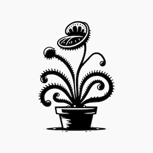 Carnivorous Plant. 6 Svg Bundle. Svg Png Eps Dxf Cut Files. - Etsy