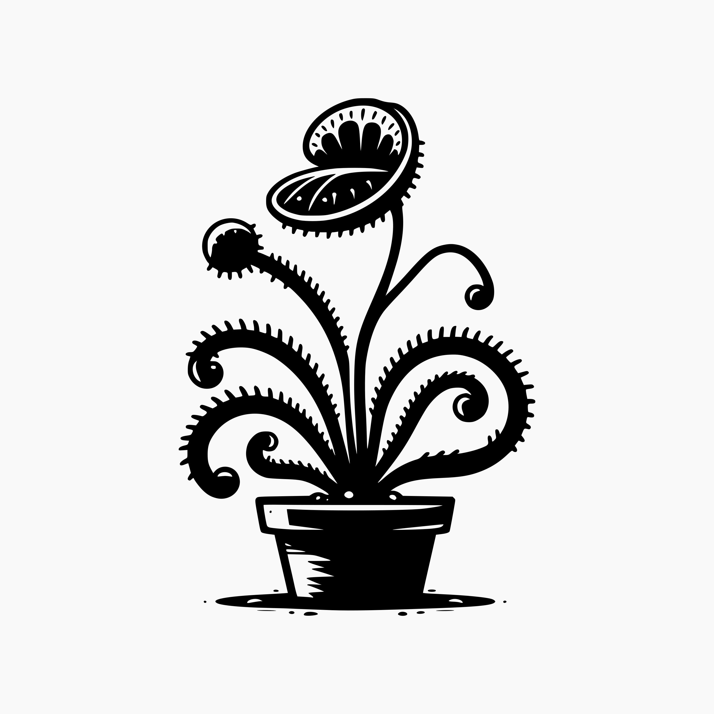 Carnivorous Plant. 6 Svg Bundle. Svg Png Eps Dxf Cut Files. - Etsy