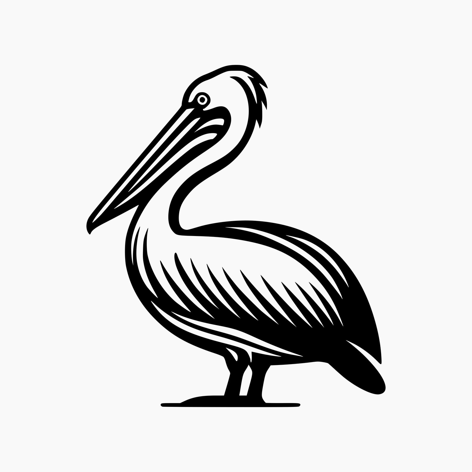 Pelican. Svg Png Eps Dxf Cut Files. - Etsy