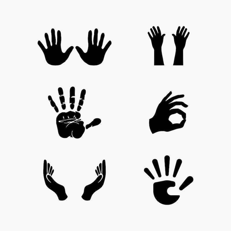 6 7 Hand Gesture Svg - Etsy