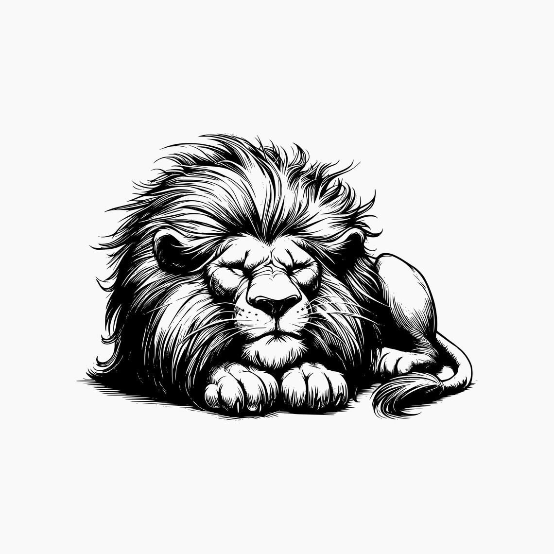 Lion Sketch Style. 4 Svg Bundle. Svg Png Eps Dxf Cut Files. - Etsy