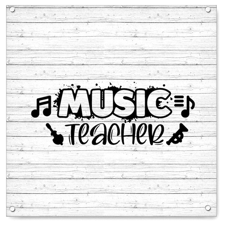 Music Teacher. Svg Png Eps Dxf Cut Files. - Etsy