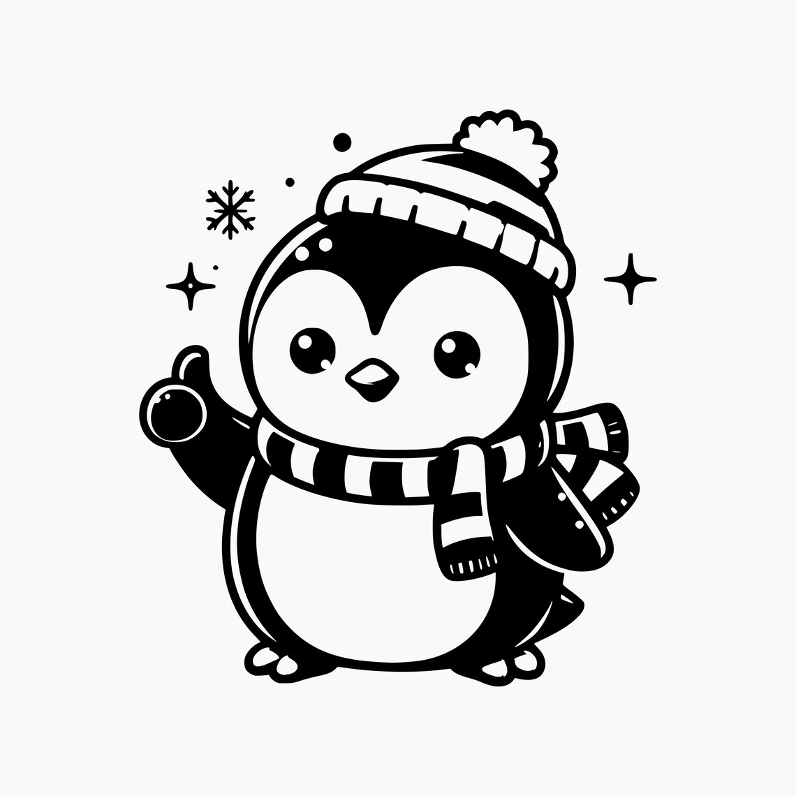 Penguin SVG Bundle, Commercial Use Graphics (6 Files) - Etsy