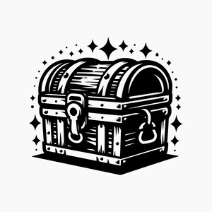 Treasure Chest. 4 Svg. Svg Png Eps Dxf Cut Files. - Etsy