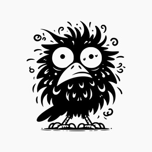 Frazzled Crow. 4 Svg Bundle. Svg Png Eps Dxf Cut Files. - Etsy