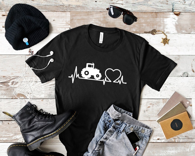 Tractor Heartbeat. Svg Png Eps Dxf Cut Files. - Etsy