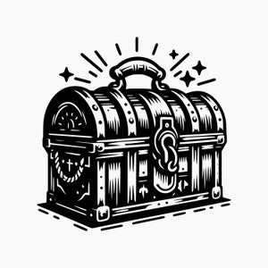 Treasure Chest. 4 Svg. Svg Png Eps Dxf Cut Files. - Etsy