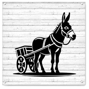 Donkey With A Cart. Svg Png Eps Dxf Cut Files. - Etsy